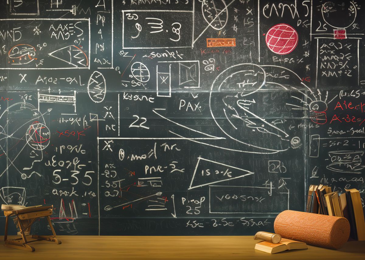 'math formula ' Poster, picture, metal print, paint by NeoRowe | Displate