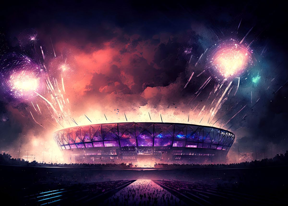 'Soccer stadion' Poster by FotoKonzepte | Displate