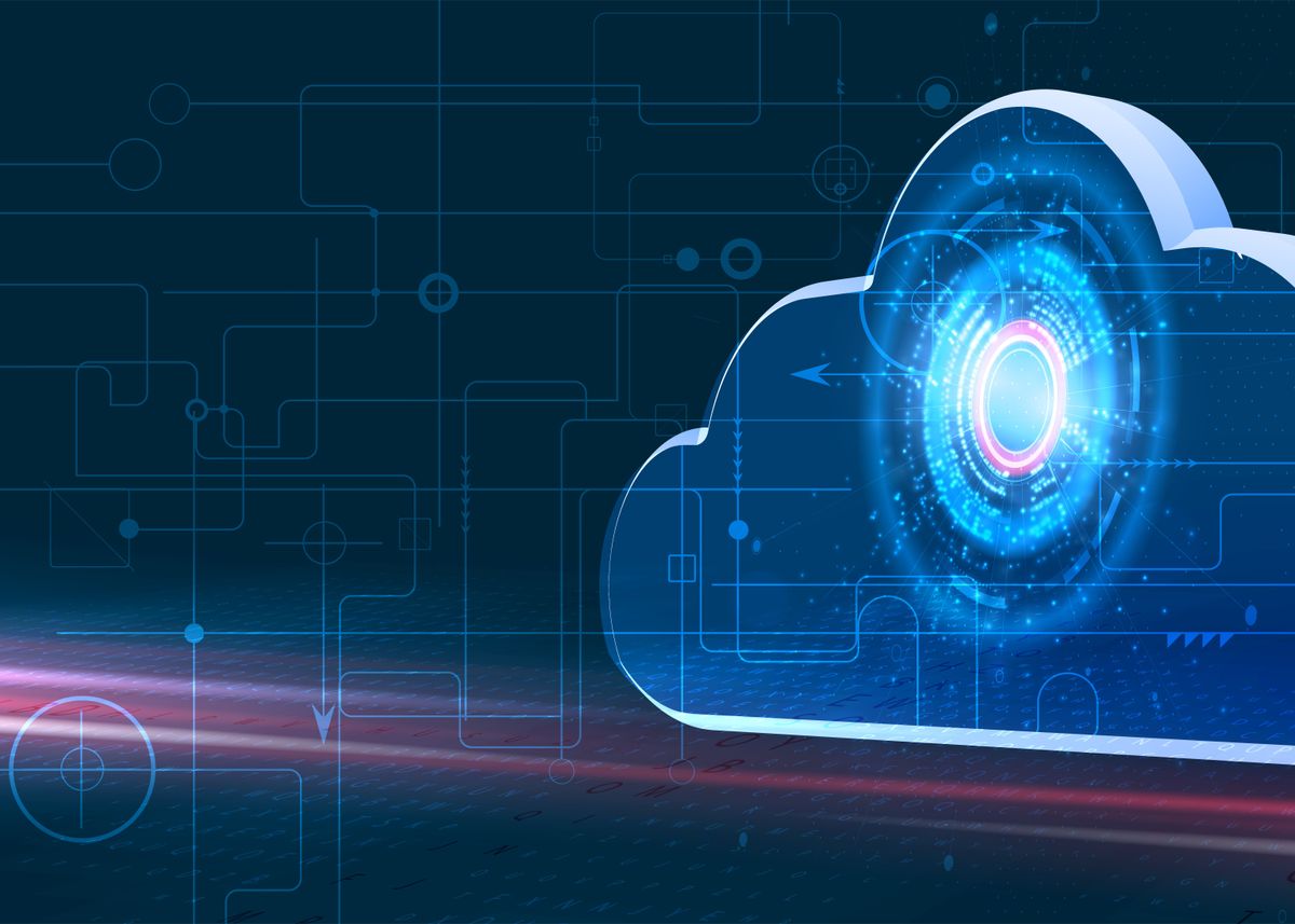 'Cloud technology' Poster, picture, metal print, paint by Vs 1489 ...