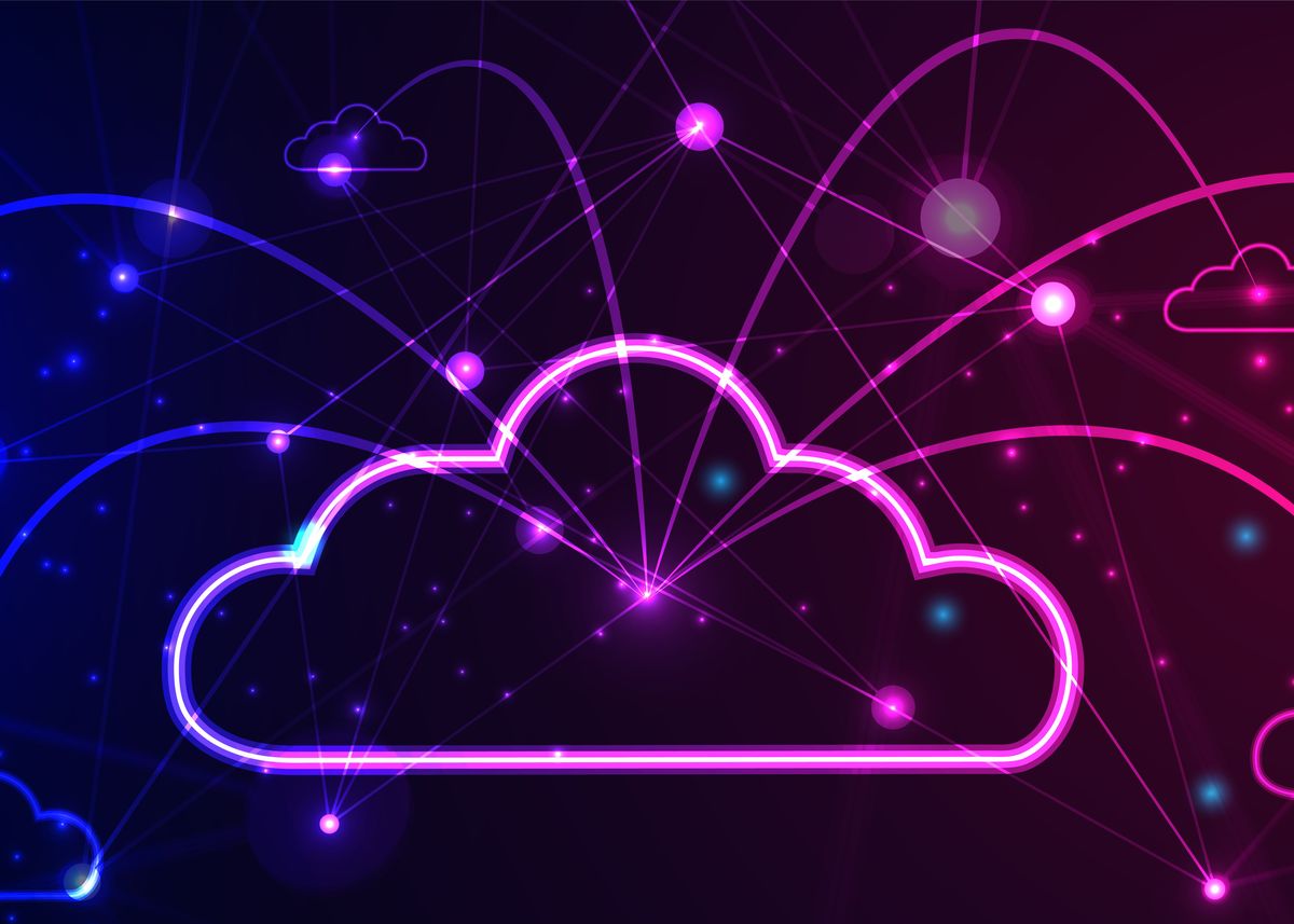 'Cloud technology' Poster, picture, metal print, paint by Vs 1489 ...