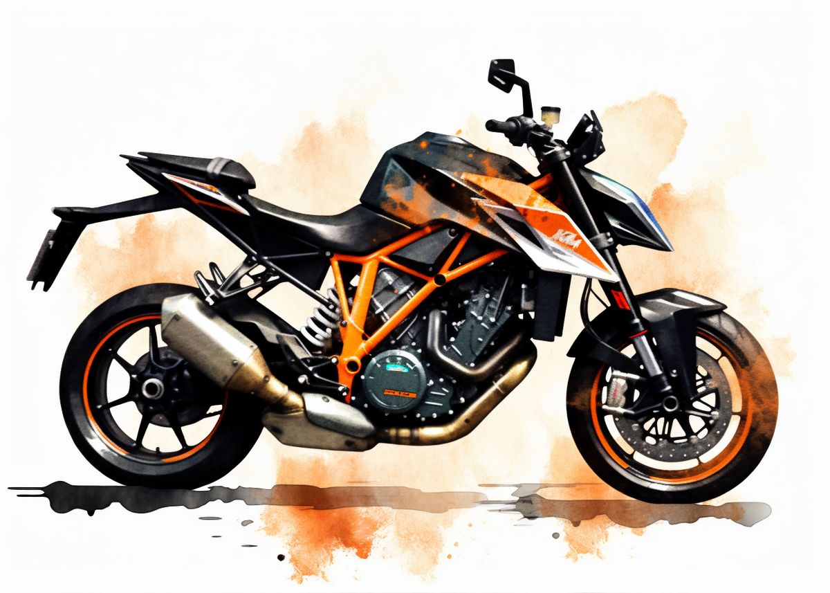 'KTM 1290 Super Duke' Poster, picture, metal print, paint by Holzkovic ...