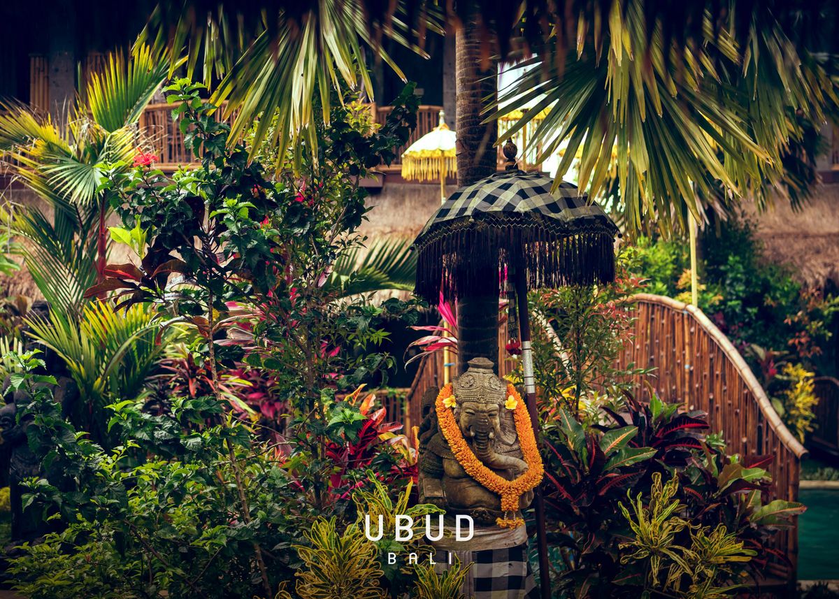 'Ubud ' Poster, picture, metal print, paint by Famous City | Displate