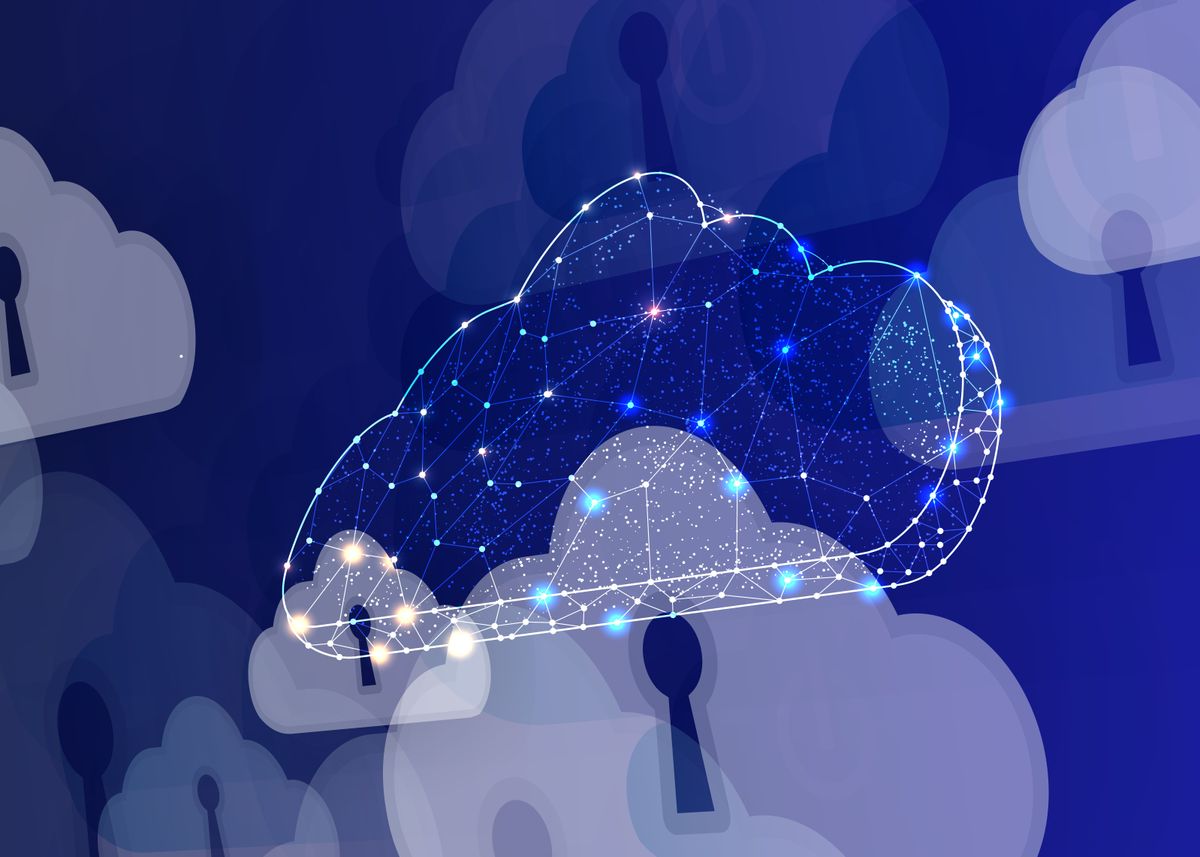 'cloud technology' Poster, picture, metal print, paint by Vs 1489 ...