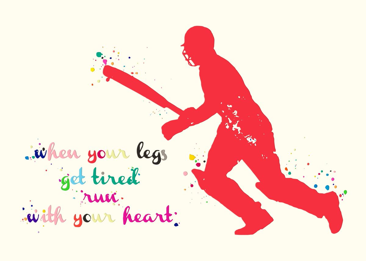 'Cricket Player Quote' Poster by Dutton Jerrell | Displate