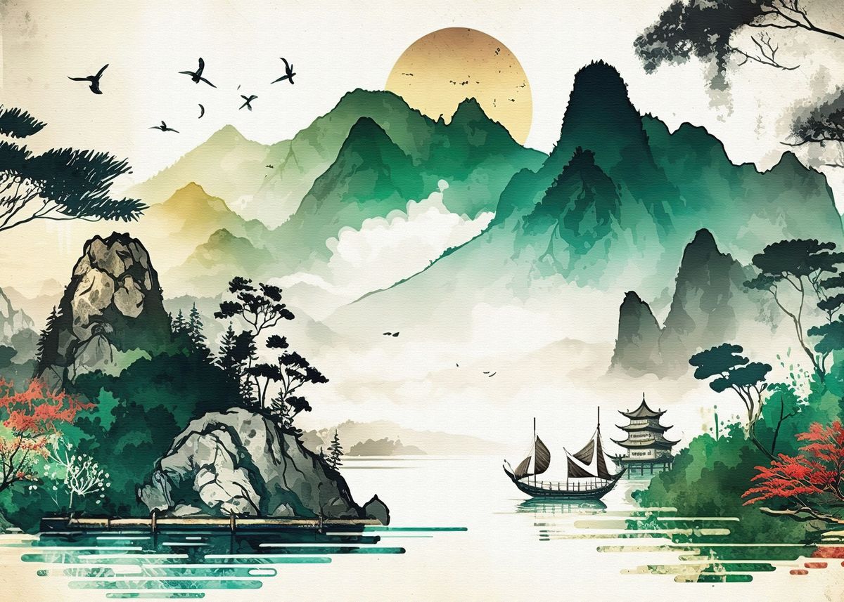 'Japanese style' Poster, picture, metal print, paint by JusticeEichmann ...