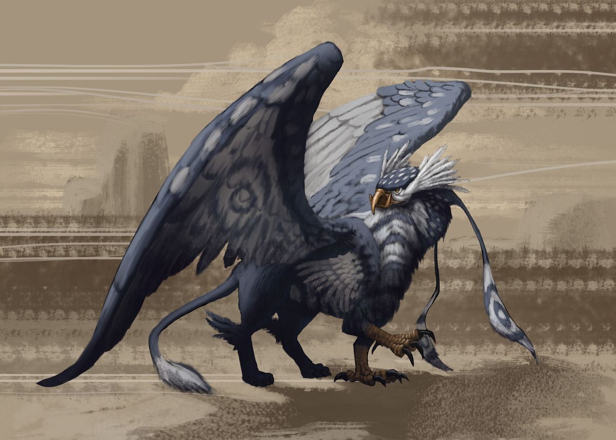 'Gryphon ' Poster, picture, metal print, paint by rahmanbisa | Displate