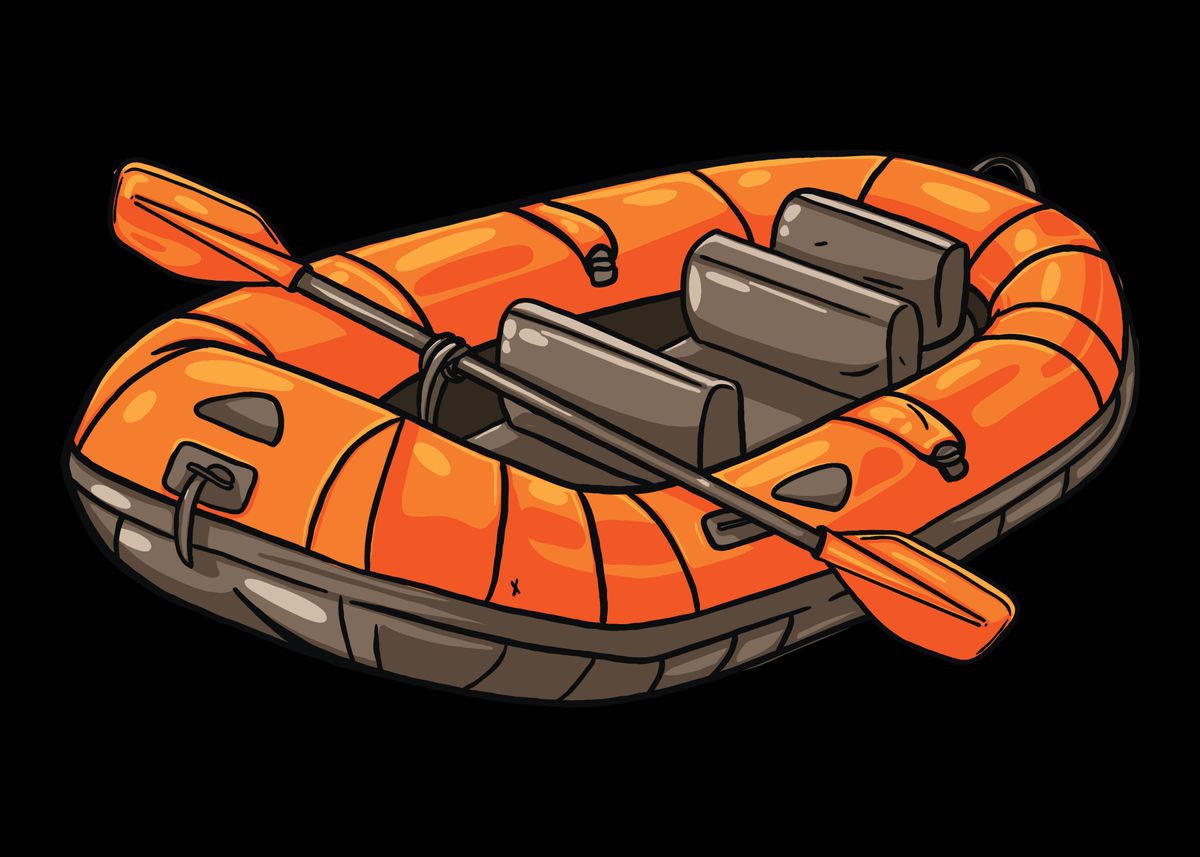 'Rafting Rafter' Poster, picture, metal print, paint by BobbyBubble ...