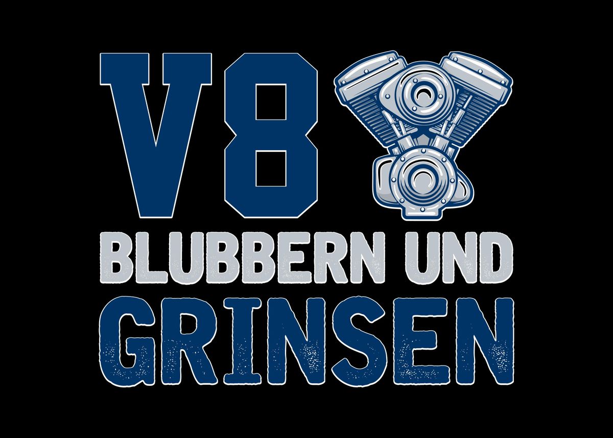 'Tuner Tuning German V8' Poster, picture, metal print, paint by ...