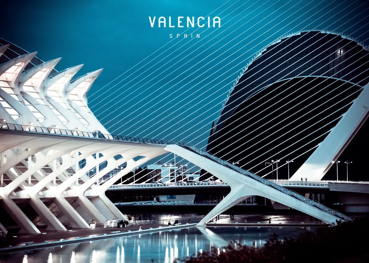 'Valencia ' Poster by Famous City | Displate