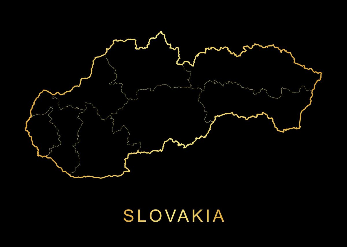 'Slovakia' Poster, picture, metal print, paint by Deeo | Displate