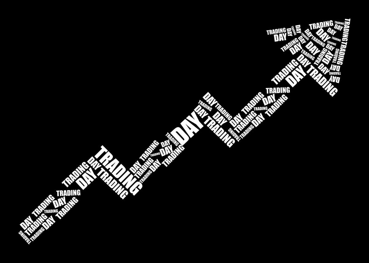 'Day Trader Day Trading' Poster, picture, metal print, paint by ...