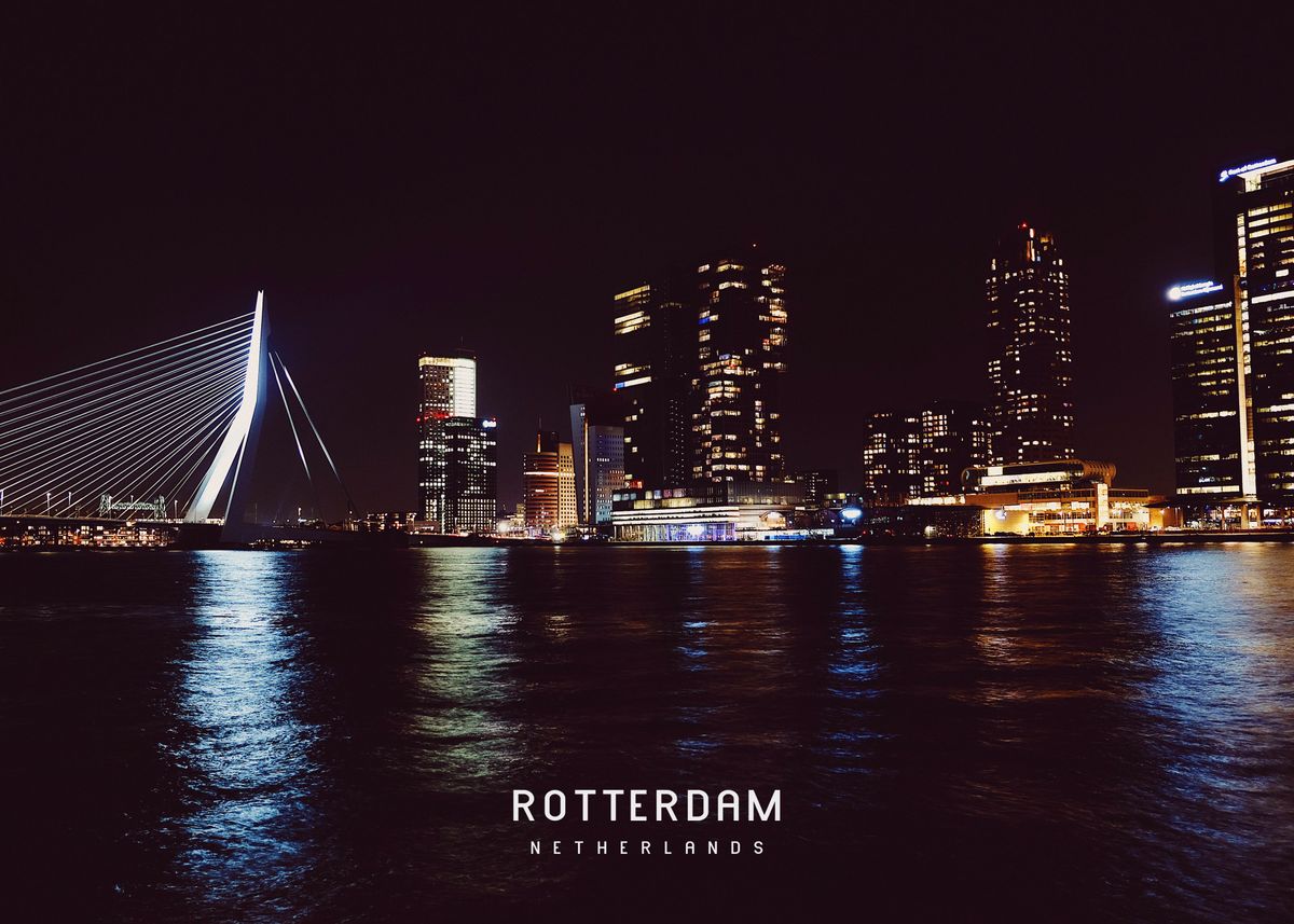 'Rotterdam ' Poster, picture, metal print, paint by Big City | Displate