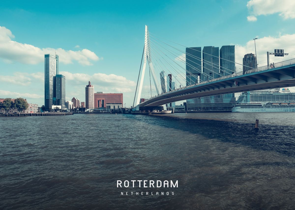 'Rotterdam ' Poster, picture, metal print, paint by Big City | Displate