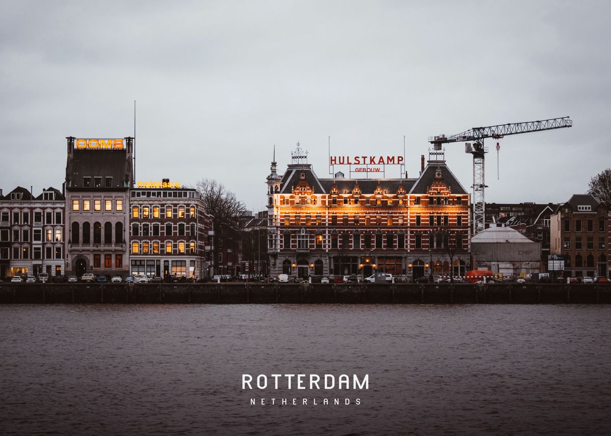 'Rotterdam ' Poster, picture, metal print, paint by Big City | Displate