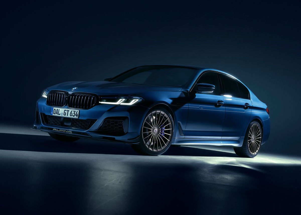 'Alpina B5 GT' Poster, picture, metal print, paint by Ma Chan | Displate
