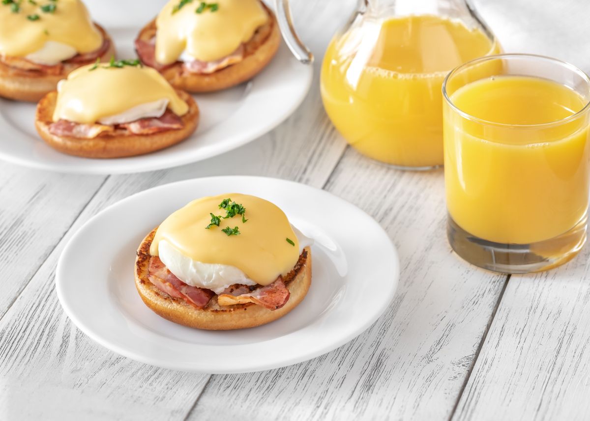 'Eggs Benedict with bacon' Poster by Oleksandr Prokopenko | Displate