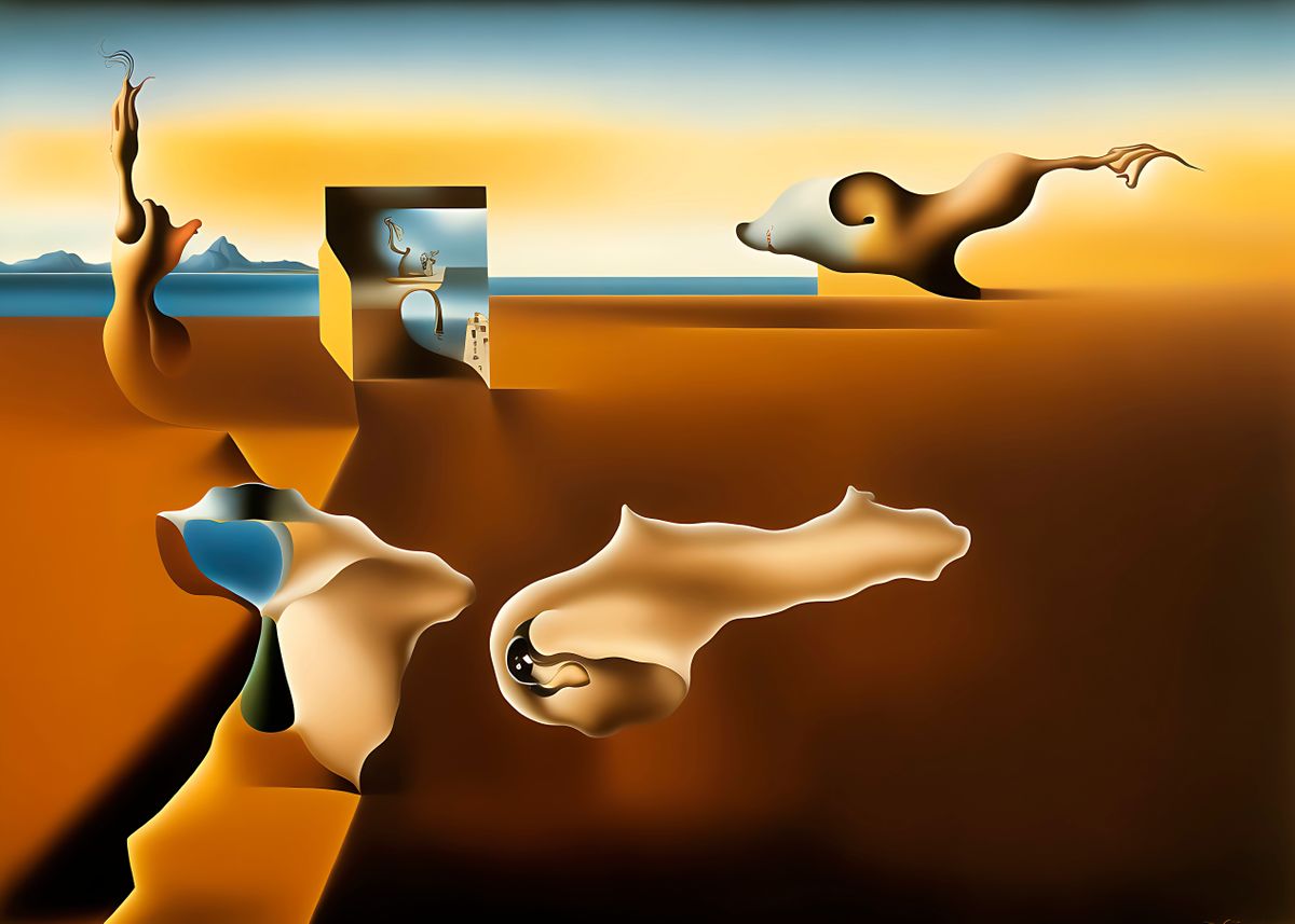 'SALVADOR DALI PAINT STYLE' Poster by Osvaldo Ramos Artist | Displate