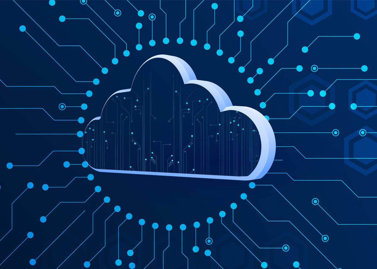 'Cloud technology' Poster, picture, metal print, paint by Vs 1489 ...