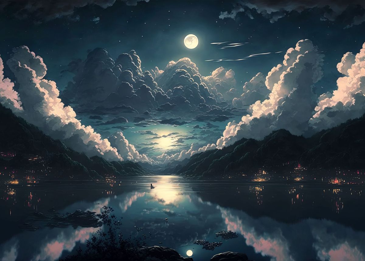 'Luminary Moonbeam' Poster, picture, metal print, paint by godsent ...