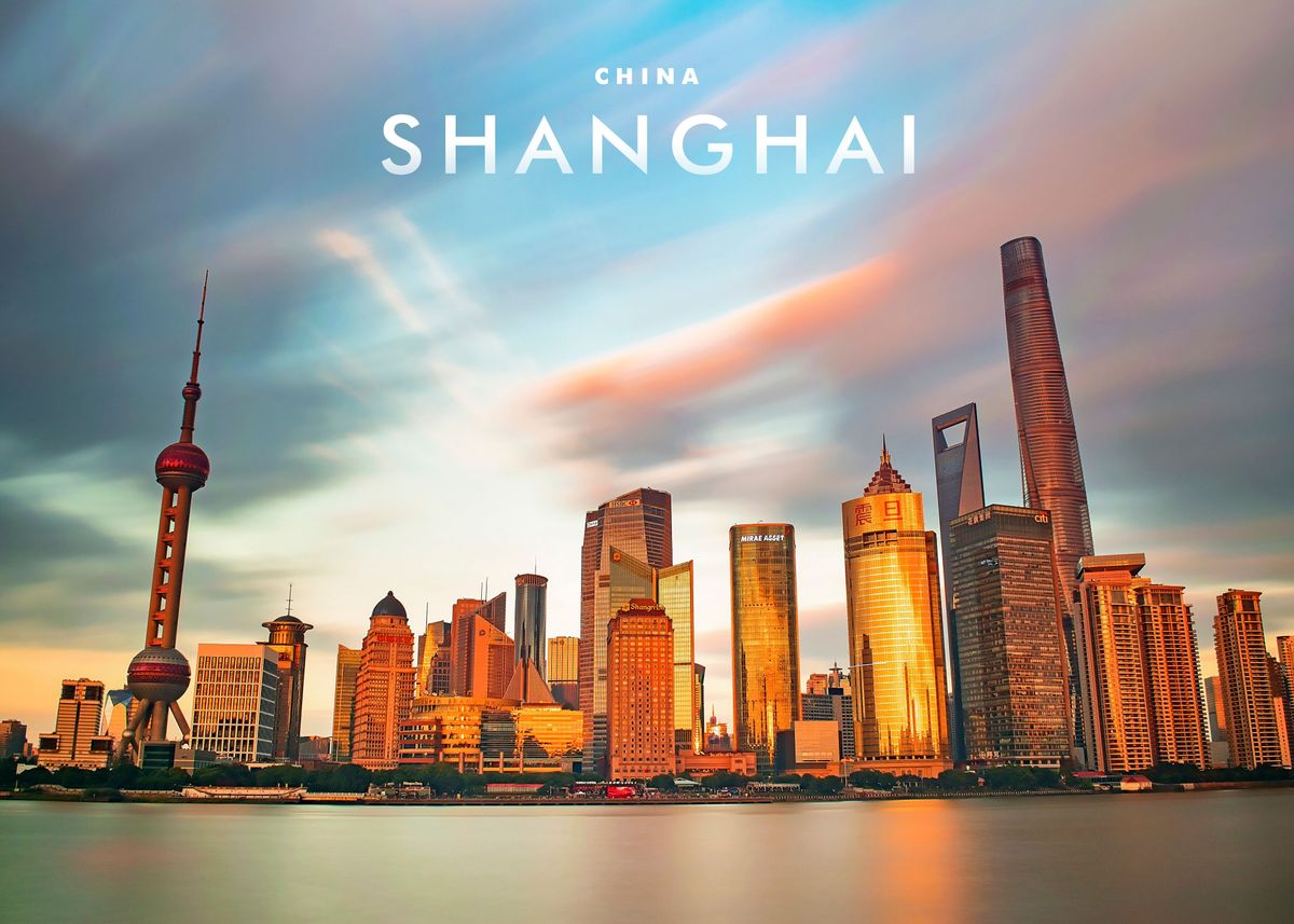 'Shanghai china' Poster, picture, metal print, paint by Oneil ...