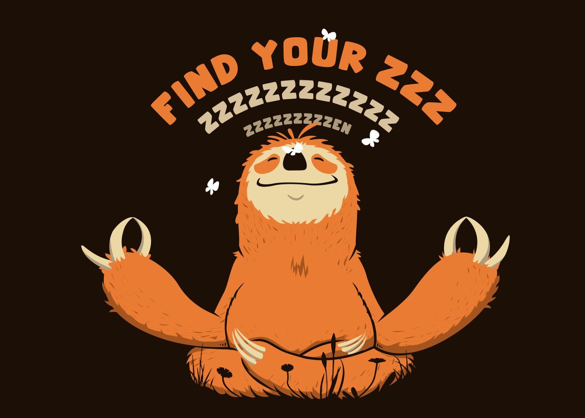 'Find your zen' Poster, picture, metal print, paint by Olivier Delmas ...