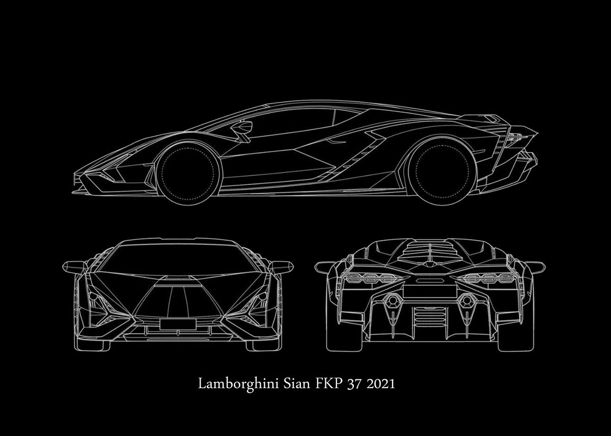 Lamborghini Reventon Blueprint