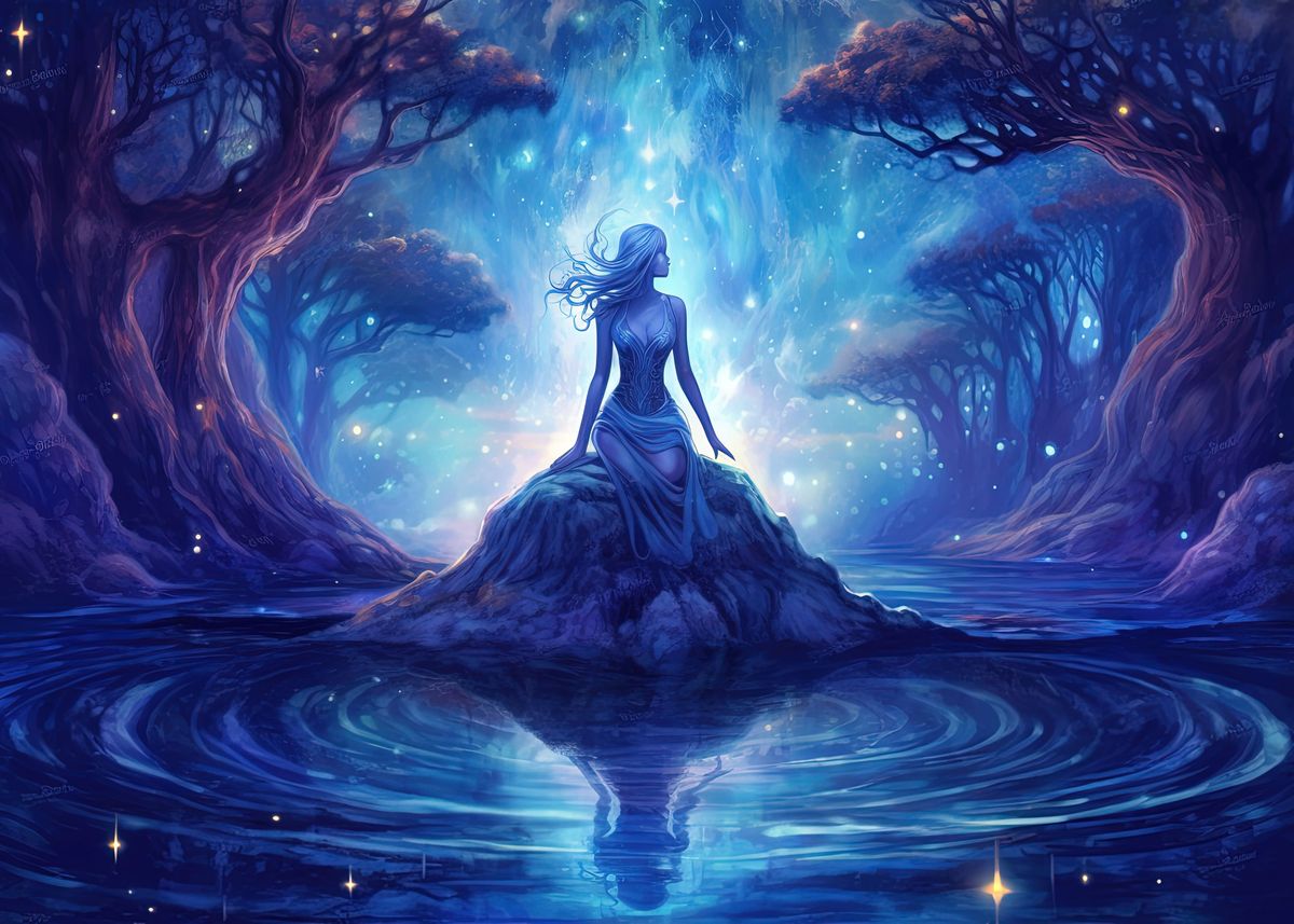 'Water Elemental' Poster by E | Displate