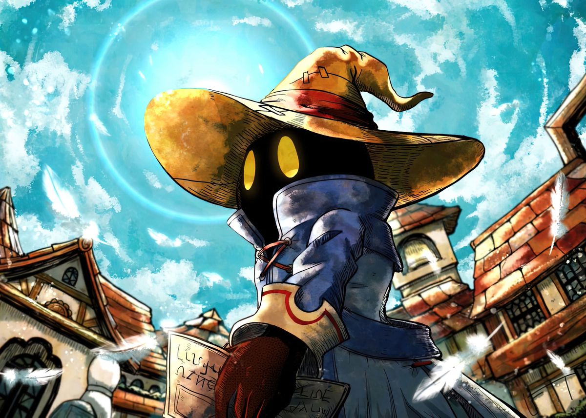'Black Mage' Poster, picture, metal print, paint by Jasmin Sekiro ...