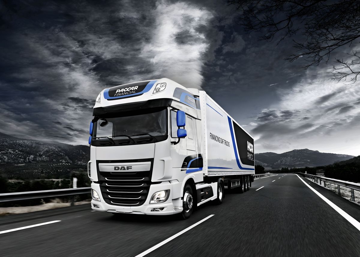 'Truck Daf' Poster, picture, metal print, paint by Sport Cars | Displate