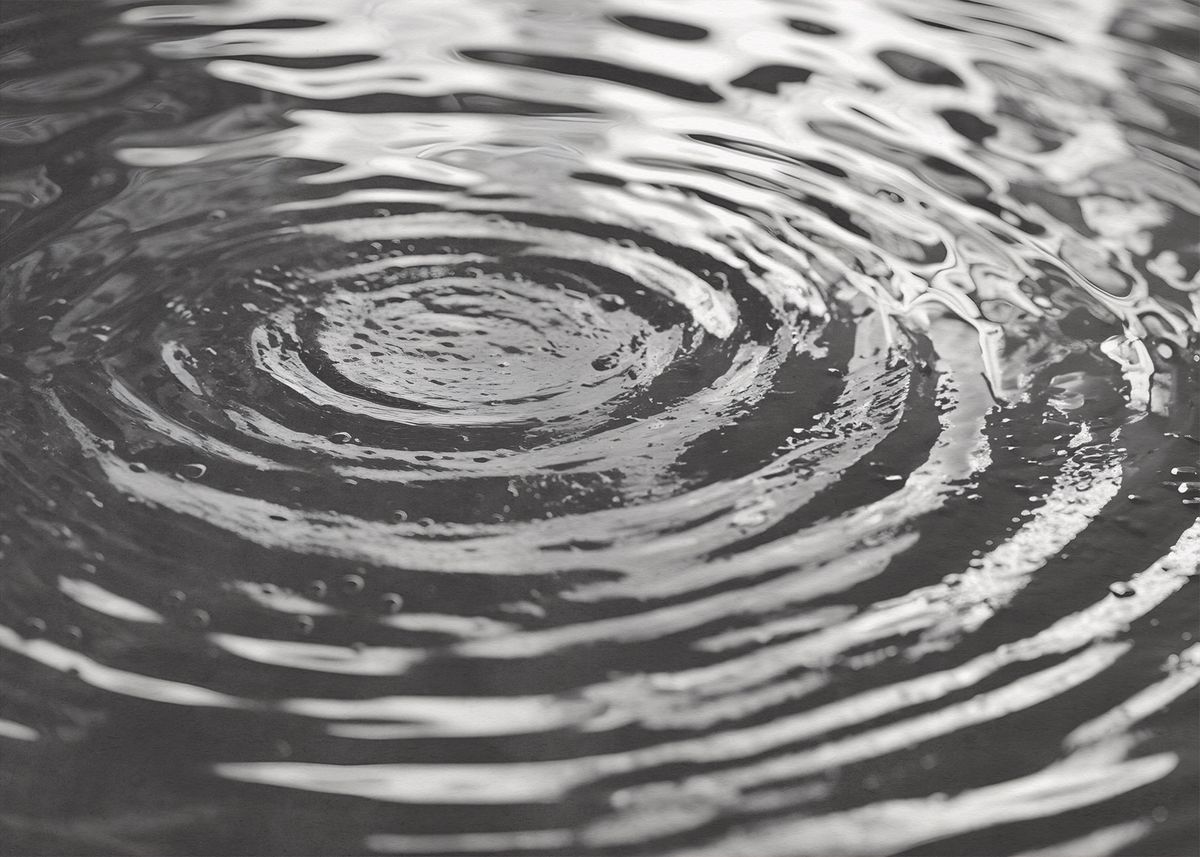 'Zen Water Ripples Calming' Poster by Star | Displate