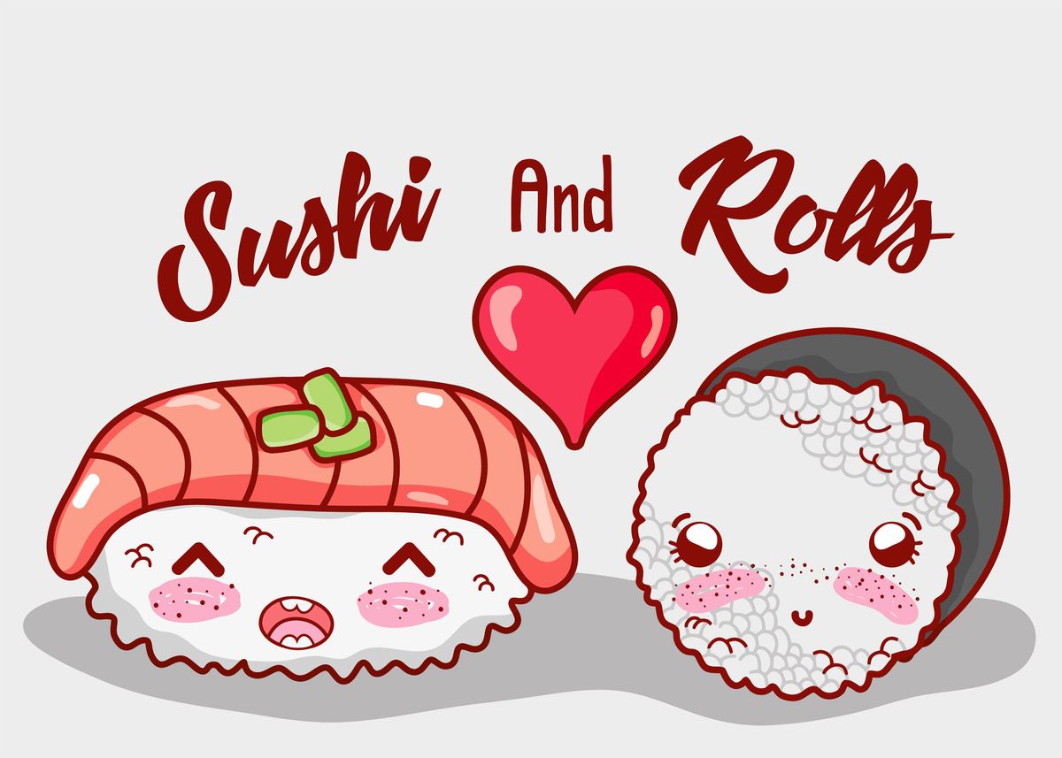 'Japanese food' Poster, picture, metal print, paint by Chisato ...