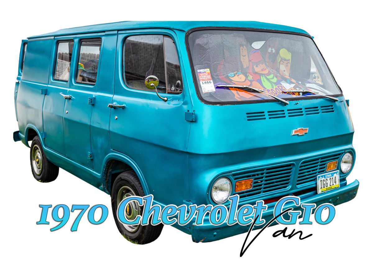 '1970 Chevrolet G10 Van' Poster, picture, metal print, paint by Gestalt ...