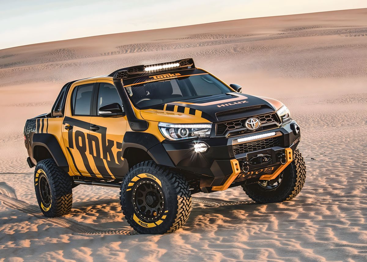 'Toyota Hilux 4x4' Poster, picture, metal print, paint by Sport Cars ...