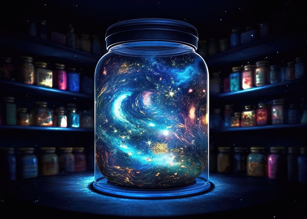 'Galaxy in a Jar' Poster by E | Displate