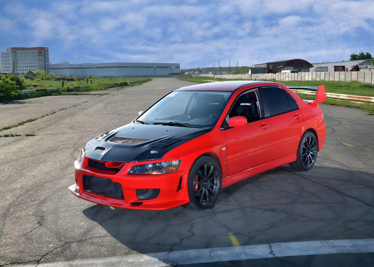 'Mitsubishi Lancer Evo' Poster by Indi Creator | Displate