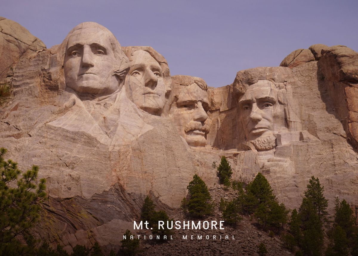 'Mount Rushmore ' Poster, picture, metal print, paint by Big City ...
