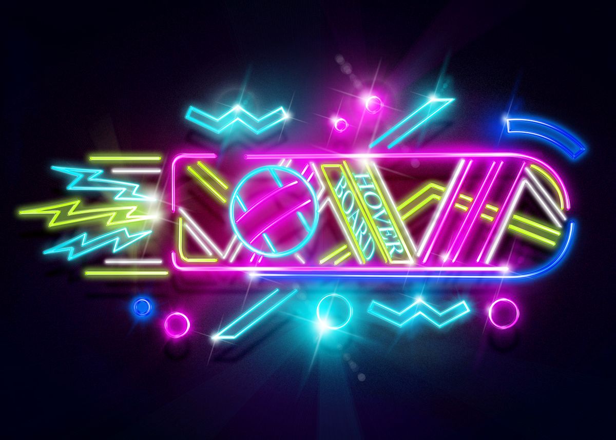 'Hoverboard' Poster, picture, metal print, paint by Back To The Future ...