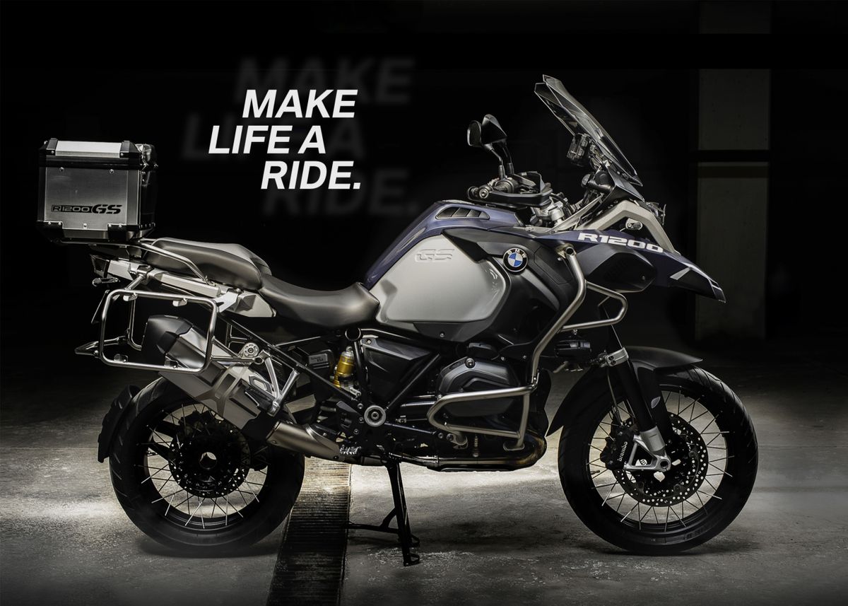 'BMW MOTORRAD R 1200 GS' Poster, picture, metal print, paint by Flux ...