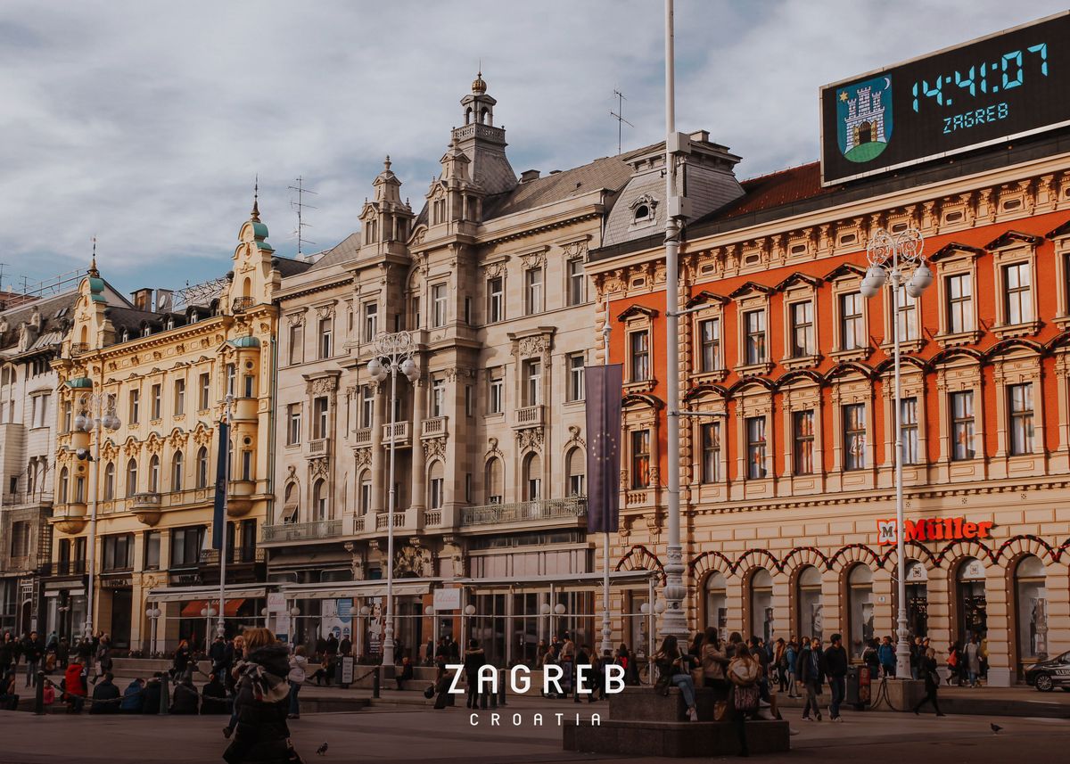 'Zagreb ' Poster, picture, metal print, paint by Big City | Displate