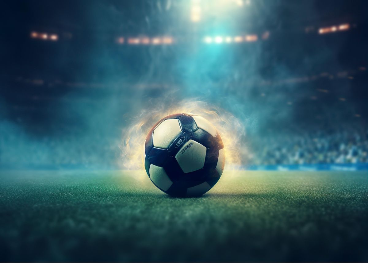 'Football Soccer Stadium' Poster, picture, metal print, paint by ...