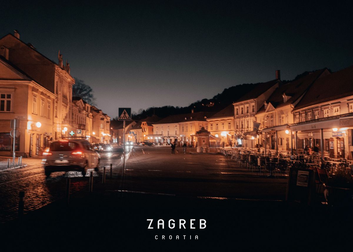 'Zagreb ' Poster, picture, metal print, paint by Big City | Displate