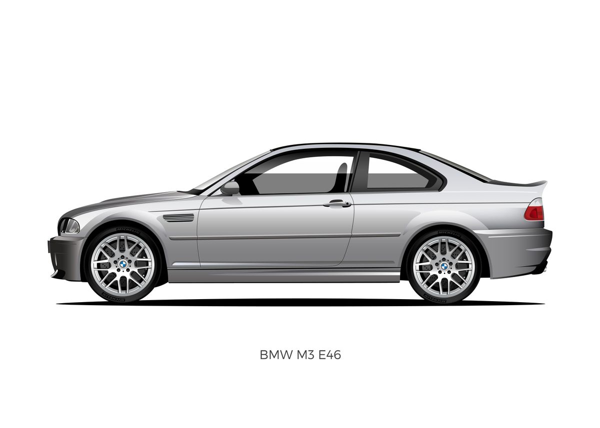 'BMW M3 E46' Poster, picture, metal print, paint by Conceptual ...