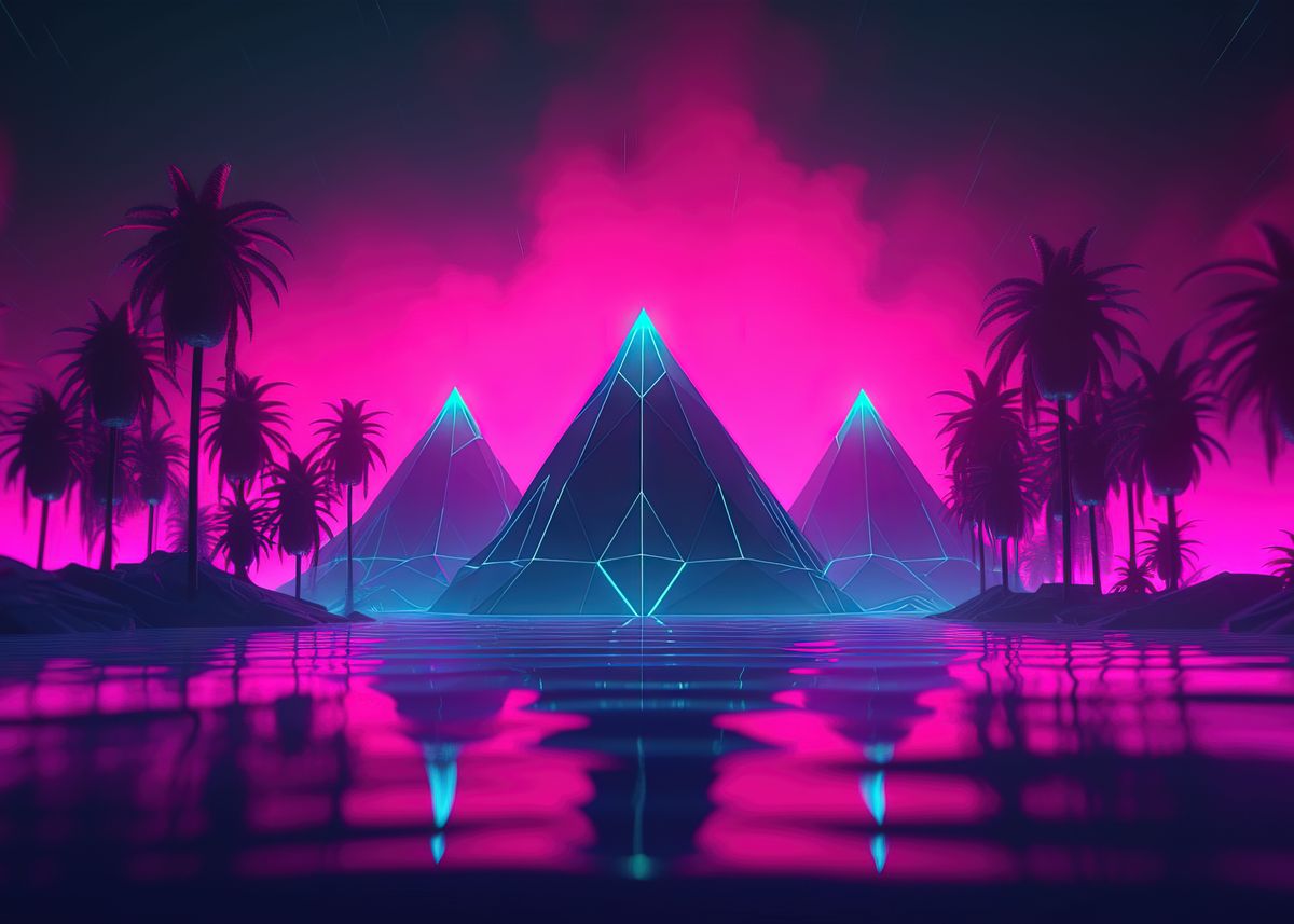 'Retrofuturistic Ecstasy' Poster, picture, metal print, paint by ...