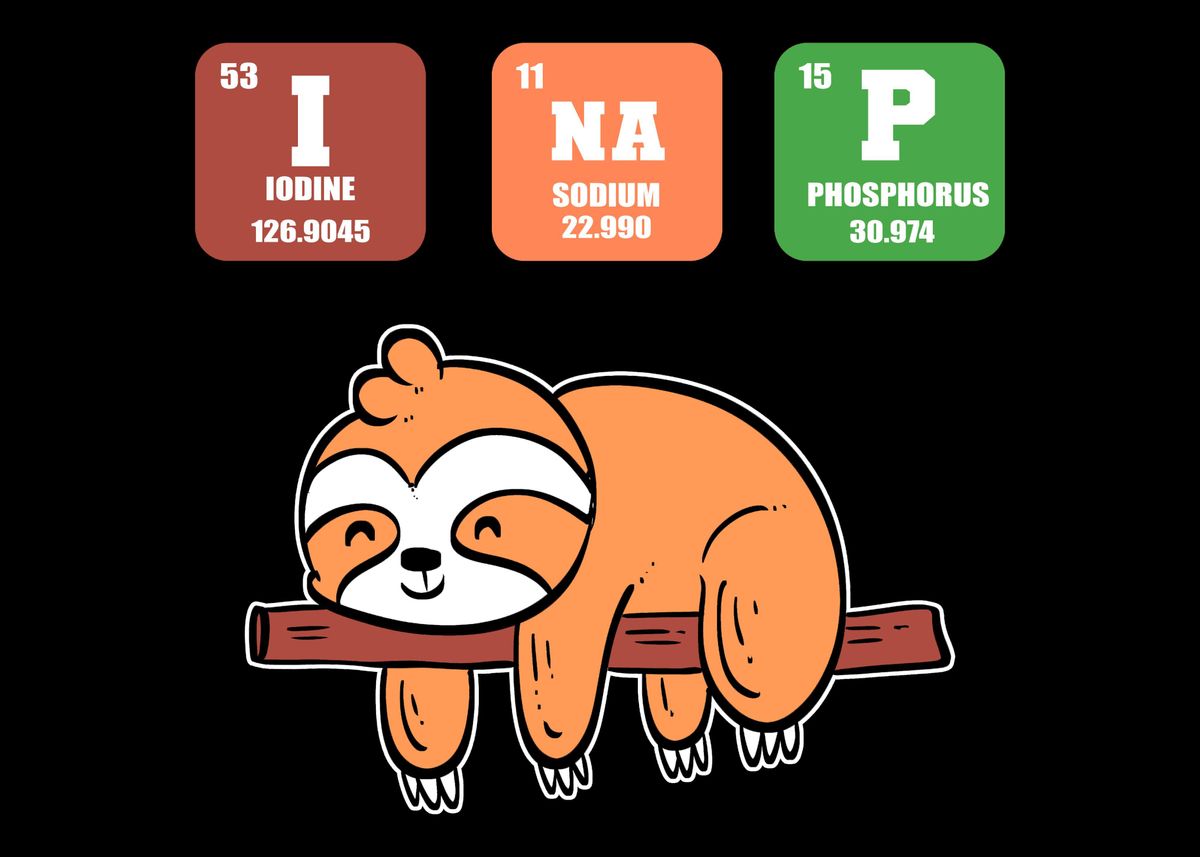 'I Nap Lazy And Sleepy Gift' Poster by Powdertoastman | Displate