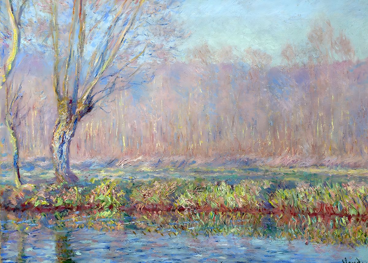 'LE SAULE Claude Monet' Poster by Vintage Painting | Displate