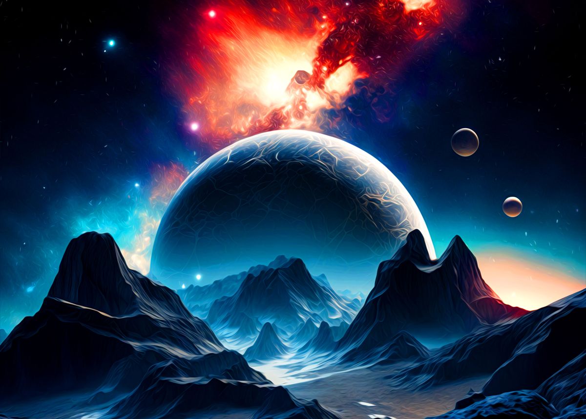 'Fantasy Landscape' Poster, picture, metal print, paint by tona Billi ...