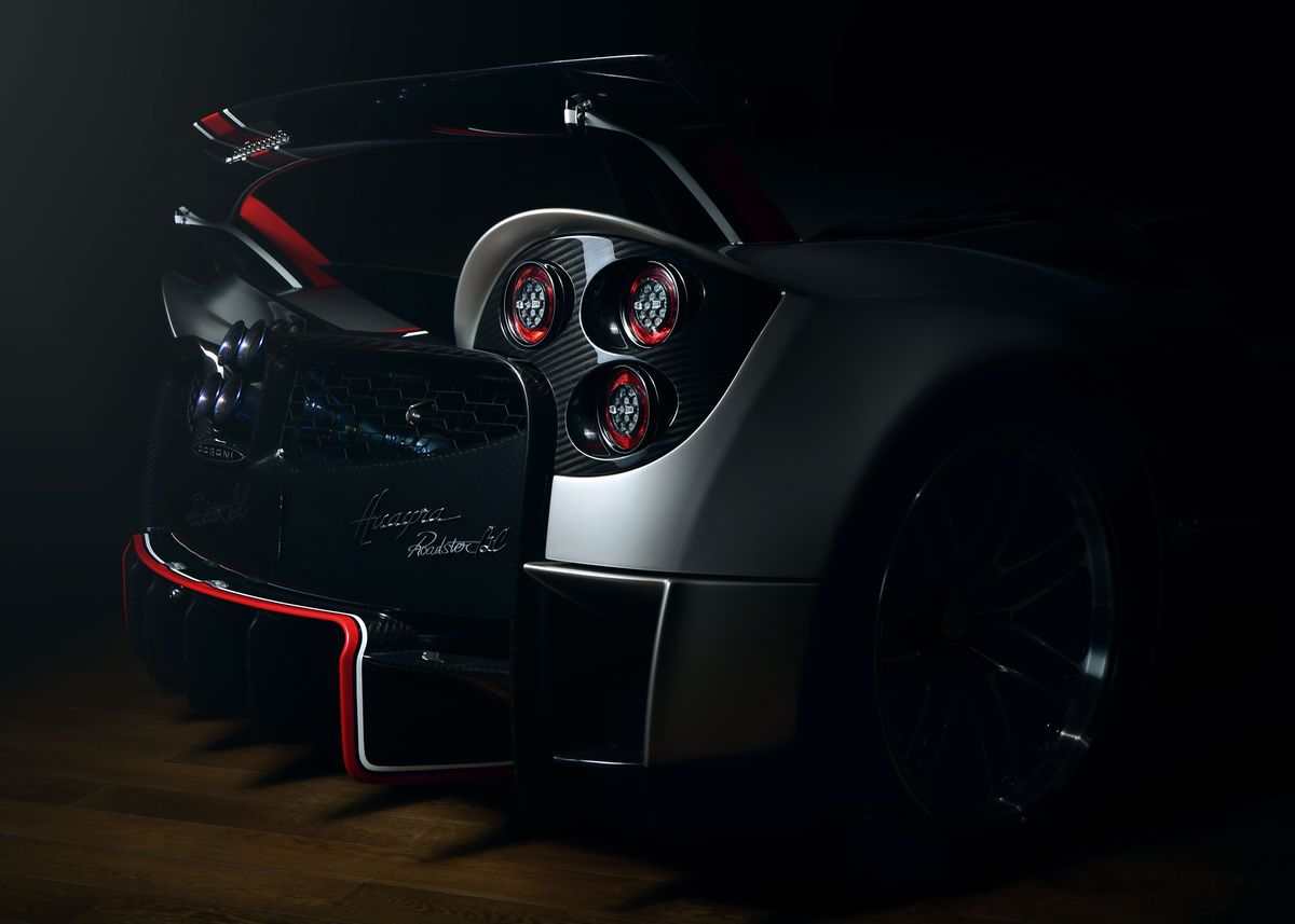 'Pagani Huayra BC Rear' Poster, picture, metal print, paint by Rollz ...