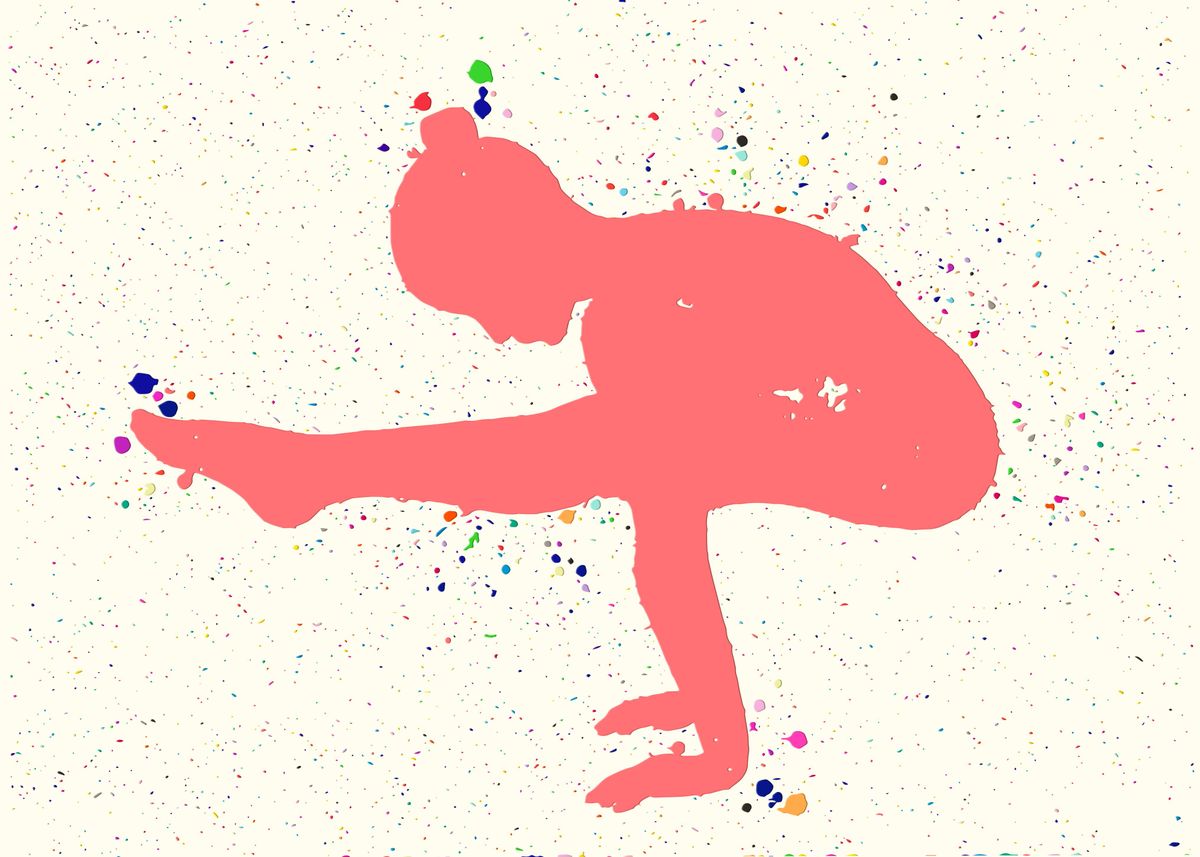 'Yoga Art ' Poster, picture, metal print, paint by Dutton Jerrell | Displate