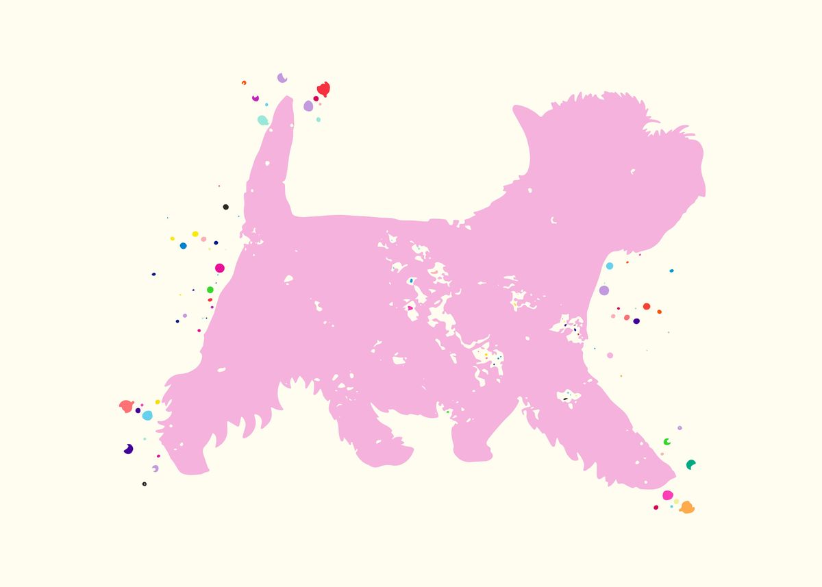 'Westie Dog' Poster, picture, metal print, paint by Dutton Jerrell | Displate