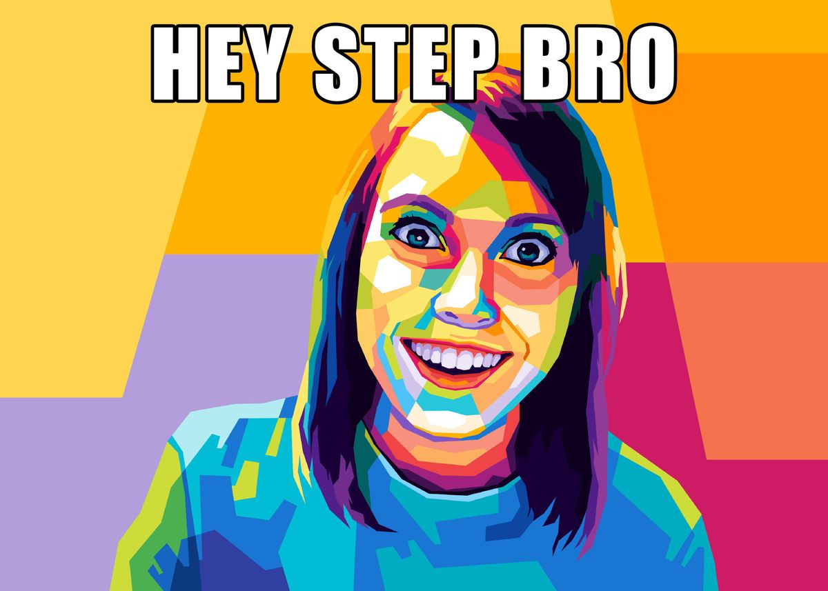 'Bro Meme Wpap Pop Art' Poster, picture, metal print, paint by Anthony ...